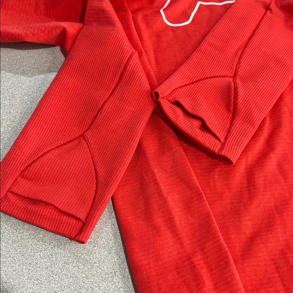 Lululemon x Peloton red swiftly long sleeve tech shirt